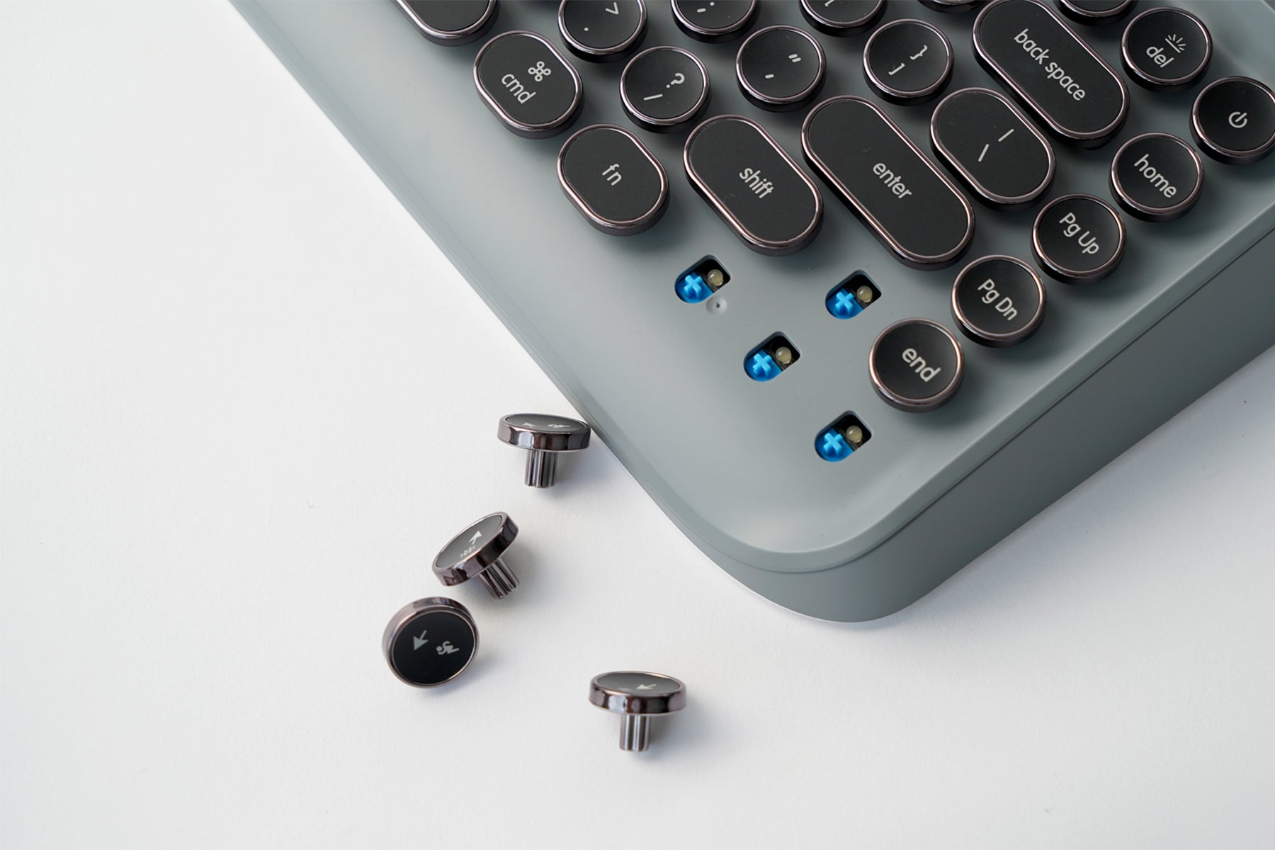 Rymek Upgraded Version Classy Grey Mechanical Keyboard - knewkey