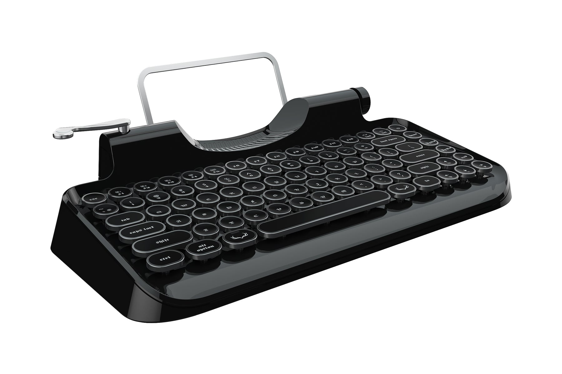 Rymek Mechanical Keyboard With Limited Keycaps (All Black) - knewkey