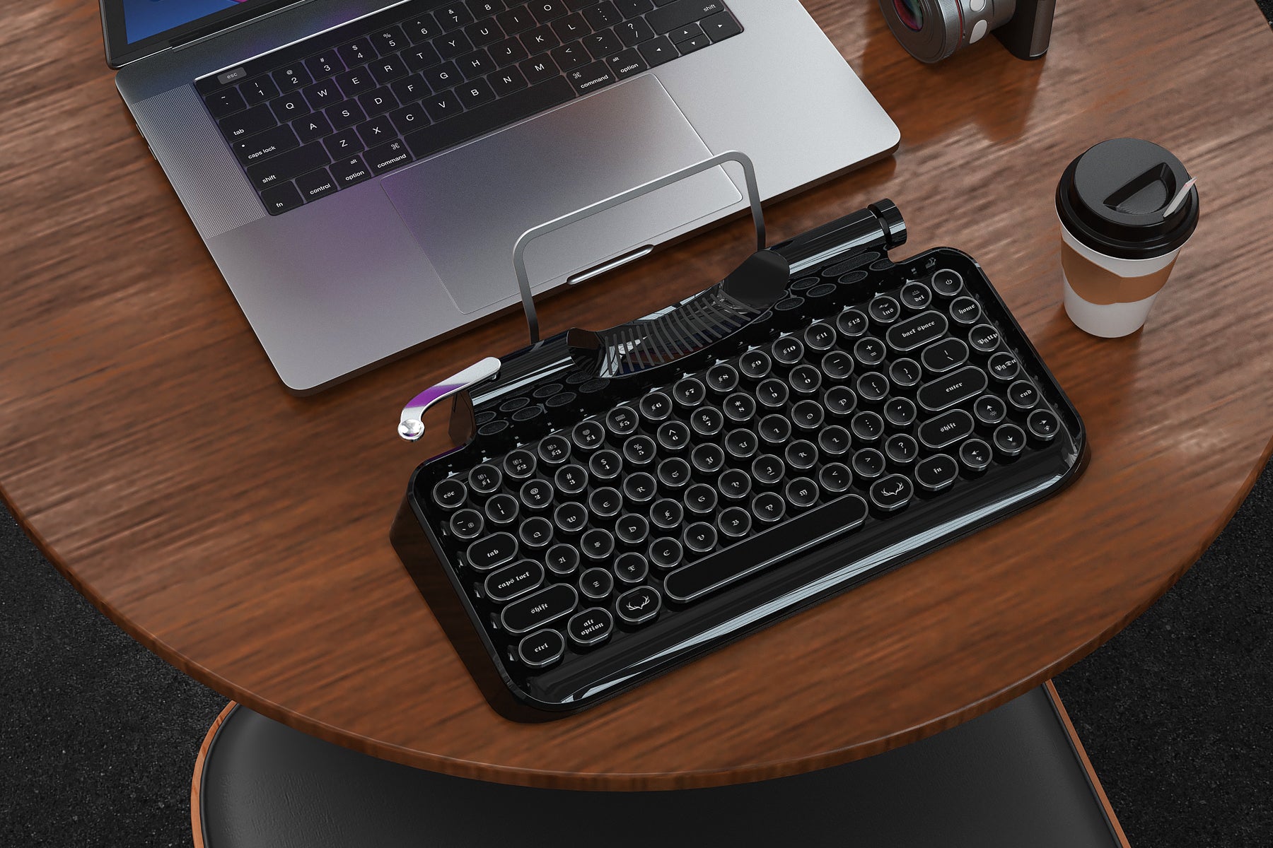 Rymek Mechanical Keyboard With Limited Keycaps (All Black) - knewkey