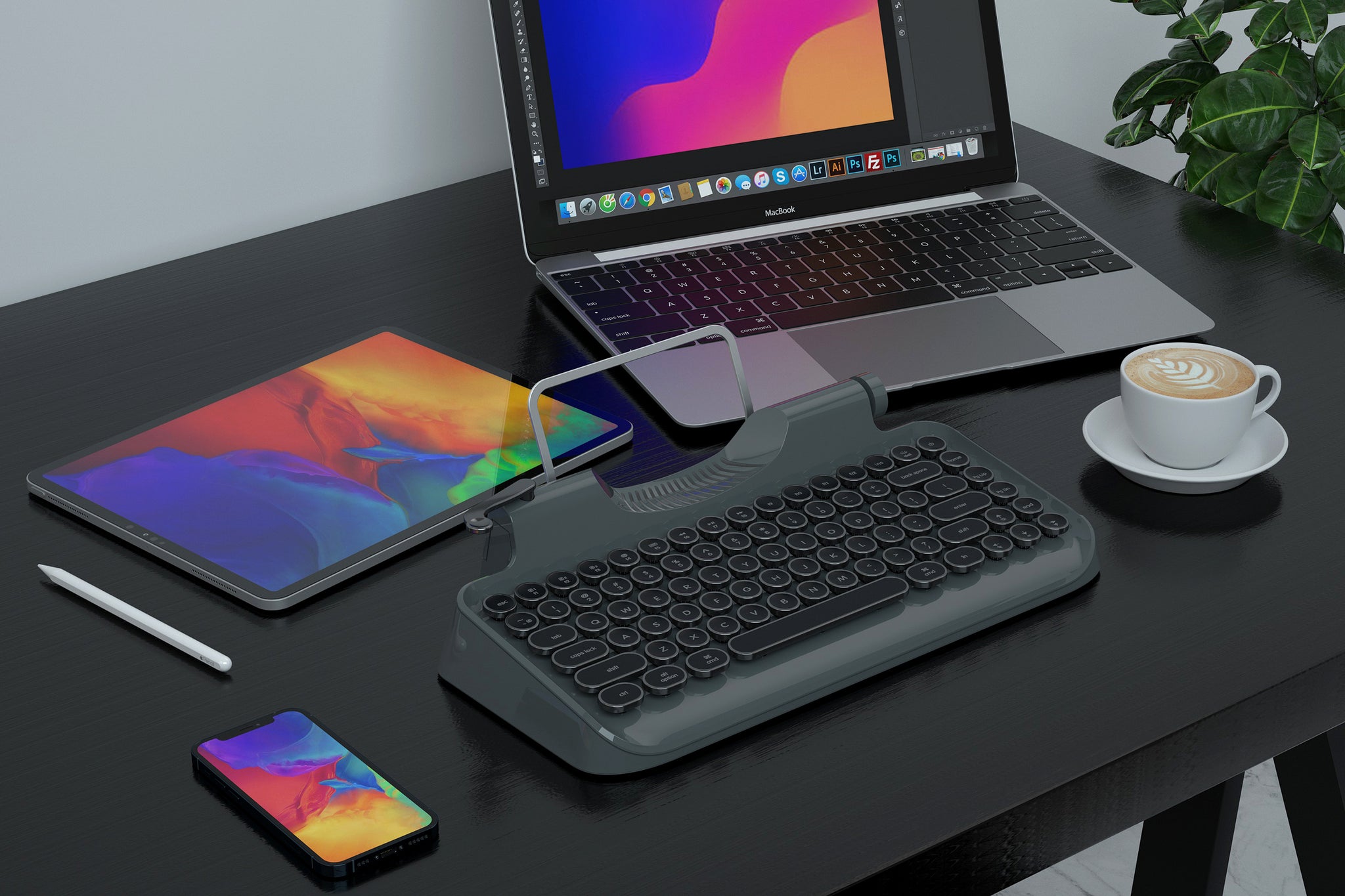 Rymek Upgraded Version Classy Grey Mechanical Keyboard - knewkey